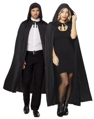 Black Hooded Robe Costume