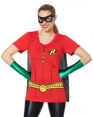 Robin Caped T-Shirt - Batman - Spirithalloween.com