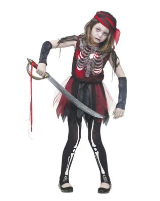 Zombie Pirate Girls Costume - Spirithalloween.com