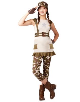 Army Girl Costume For Kids