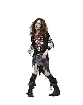 Kids Undead Goth Zombie Costume - Spirithalloween.com