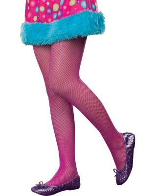Kids Pink Fishnet Tights - Spirithalloween.com