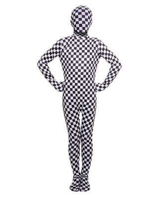 Checker Flag Adults Basic Skin Suit Costume