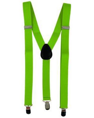 Neon Green Suspenders - Spirithalloween.com