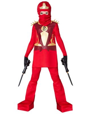 Kids Red Ninja Fighter Costume - Spirithalloween.com