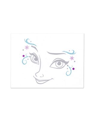 Elsa Face and Hand Decal - Frozen - Spirithalloween.com