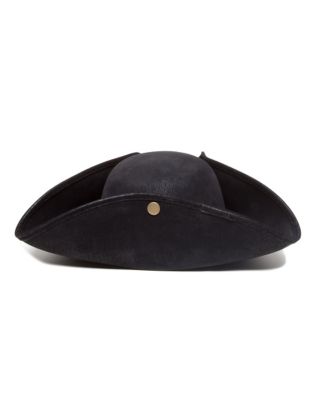 Black Tri Point Pirate Hat - Deluxe - Spirithalloween.com