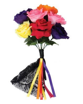 Multi Color Day of the Dead Bouquet - Spirithalloween.com