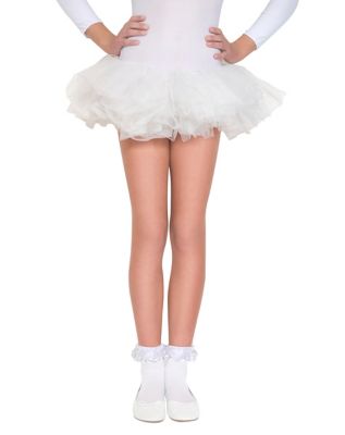 Kids White Ruffle Socks - Spirithalloween.com