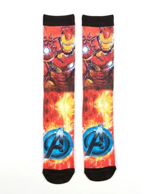 Avengers Iron Man Crew Socks - Marvel Comics - Spirithalloween.com