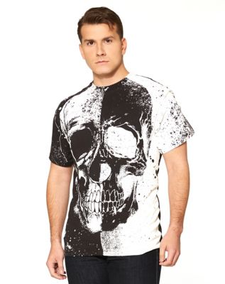 Adult Skull Head T Shirt - Spirithalloween.com