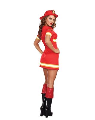Adult Red Hot Fire Chief Costume - Spirithalloween.com