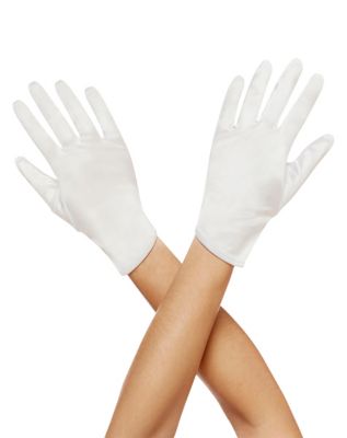 White Tea Time Gloves - Spirithalloween.com