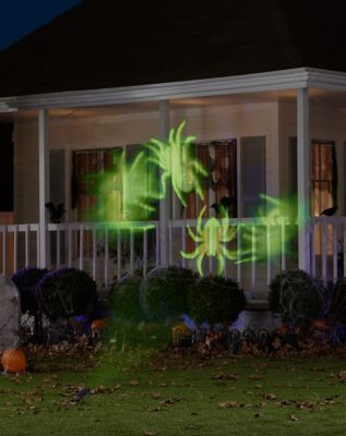 Whirl-A-Motion LED Green Spiders Projection Spot Light ...