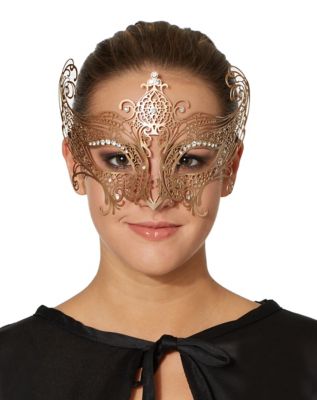 Gold Metal Lace Mask - Spirithalloween.com