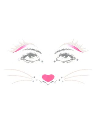 Beautiful Bunny Face Decal - Spirithalloween.com