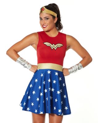 Adult Wonder Woman Scuba Dress - DC Comics - Spirithalloween.com