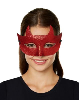 Red Devil Half Mask - Spirithalloween.com