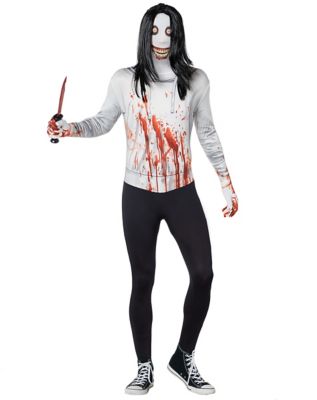 Adult Jeff the Killer Skin Suit Costume - Spirithalloween.com