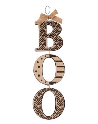 Boo Hanging Sign - Spirithalloween.com