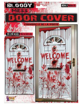 Bloody Welcome Door Cover - Spirithalloween.com