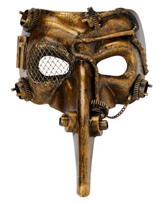 Steampunk Plague Doctor Half Mask - Spirithalloween.com