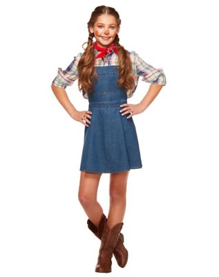 Kids Denim Overall Dress - Spirithalloween.com