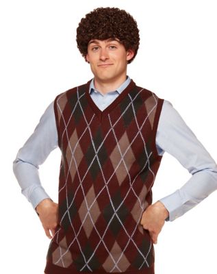 Dale Sweater Vest and Wig - Step Brothers - Spirithalloween.com
