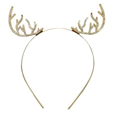 Rhinestone Deer Antler Headband - Spirithalloween.com