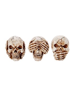 3 Inch Mini Skull Trio - Decorations - Spirithalloween.com