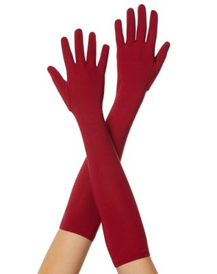 Long Red Gloves - Spirithalloween.com