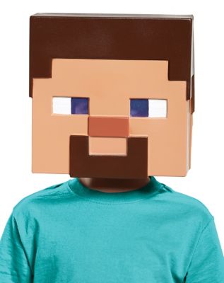 Kids Steve Half Mask - Minecraft - Spirithalloween.com
