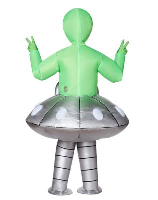 Adult Light-Up UFO Alien Inflatable Costume - Spirithalloween.com