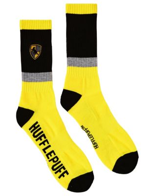 Hufflepuff Crew Socks - Harry Potter - Spirithalloween.com