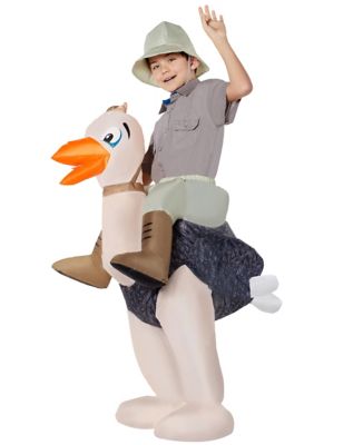 Kids Inflatable Ostrich Piggyback Costume - Spirithalloween.com