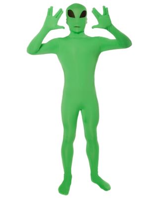 Kids Green Alien Skin Suit Costume - Spirithalloween.com