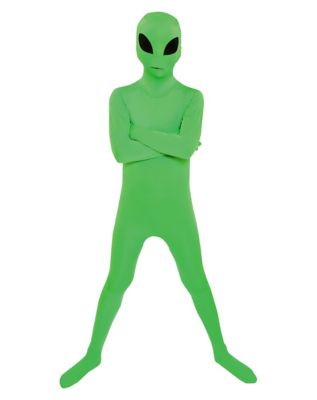 Kids Green Alien Skin Suit Costume - Spirithalloween.com