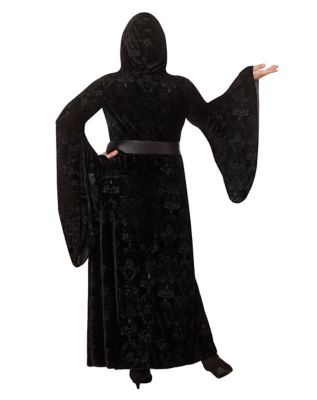 Velvet Hooded Plus Size Robe - Spirithalloween.com