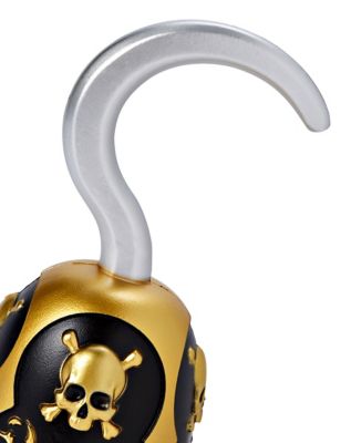 Gold Skull Pirate Hook - Spirithalloween.com