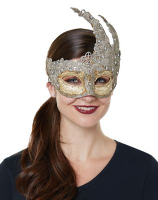 Silver Ornate Eye Mask - Spirithalloween.com
