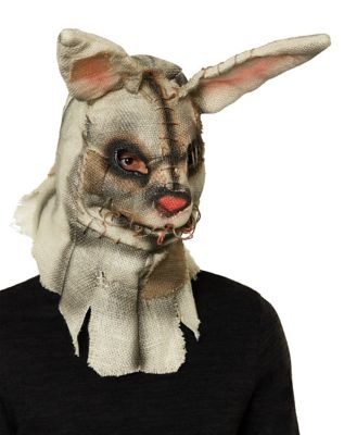 Moving Mouth Rabbit Scarecrow Full Mask - Spirithalloween.com
