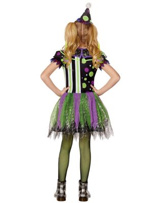 Kids Glow in the Dark Neon Clown Costume - Spirithalloween.com