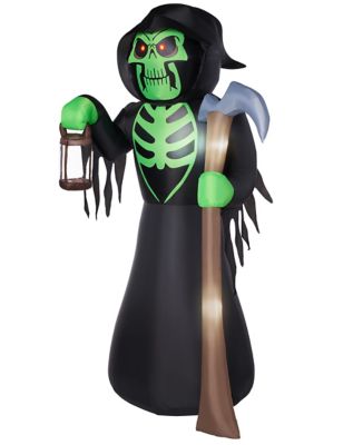 8 Ft Grim Reaper Light-Up Inflatable Decoration - Spirithalloween.com