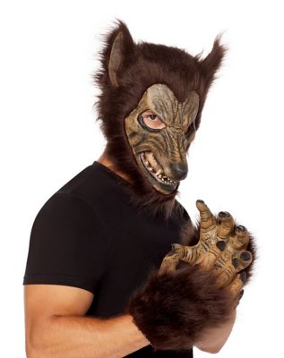 Werewolf Half Mask with Hands - Spirithalloween.com