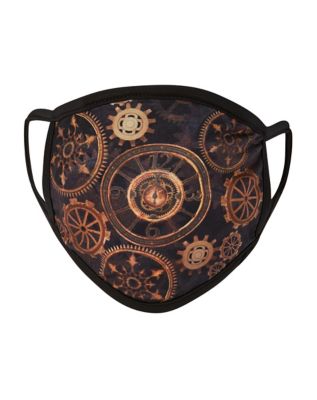 Steampunk Gear Face Mask - Spirithalloween.com