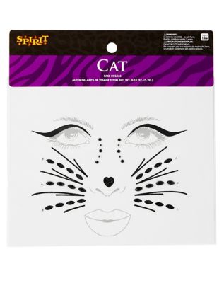 Gemstone Cat Face Decals - Spirithalloween.com