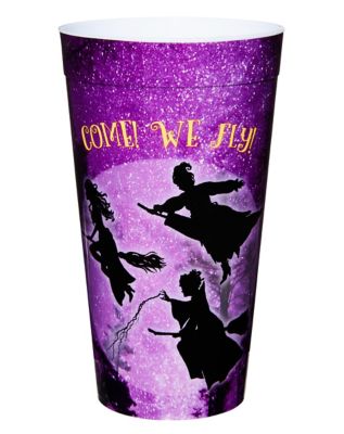 Come We Fly Plastic Cup 22 oz. - Hocus Pocus - Spirithalloween.com
