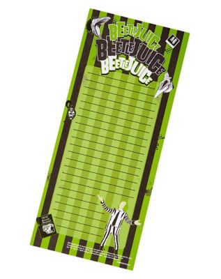 Beetlejuice Magnetic Notepad - Spirithalloween.com