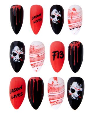Jason Voorhees Press On Nails - Friday the 13th - Spirithalloween.com