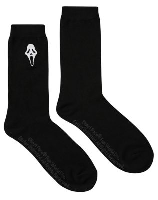 360 Ghost Face Crew Socks - Spirithalloween.com